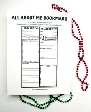 Free Back to School Bookmark Printable