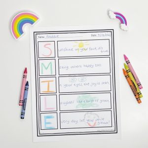 Acrostic Poem Template (10 Free Printables)
