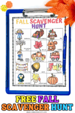 Free Fall Scavenger Hunt Printable For Kids