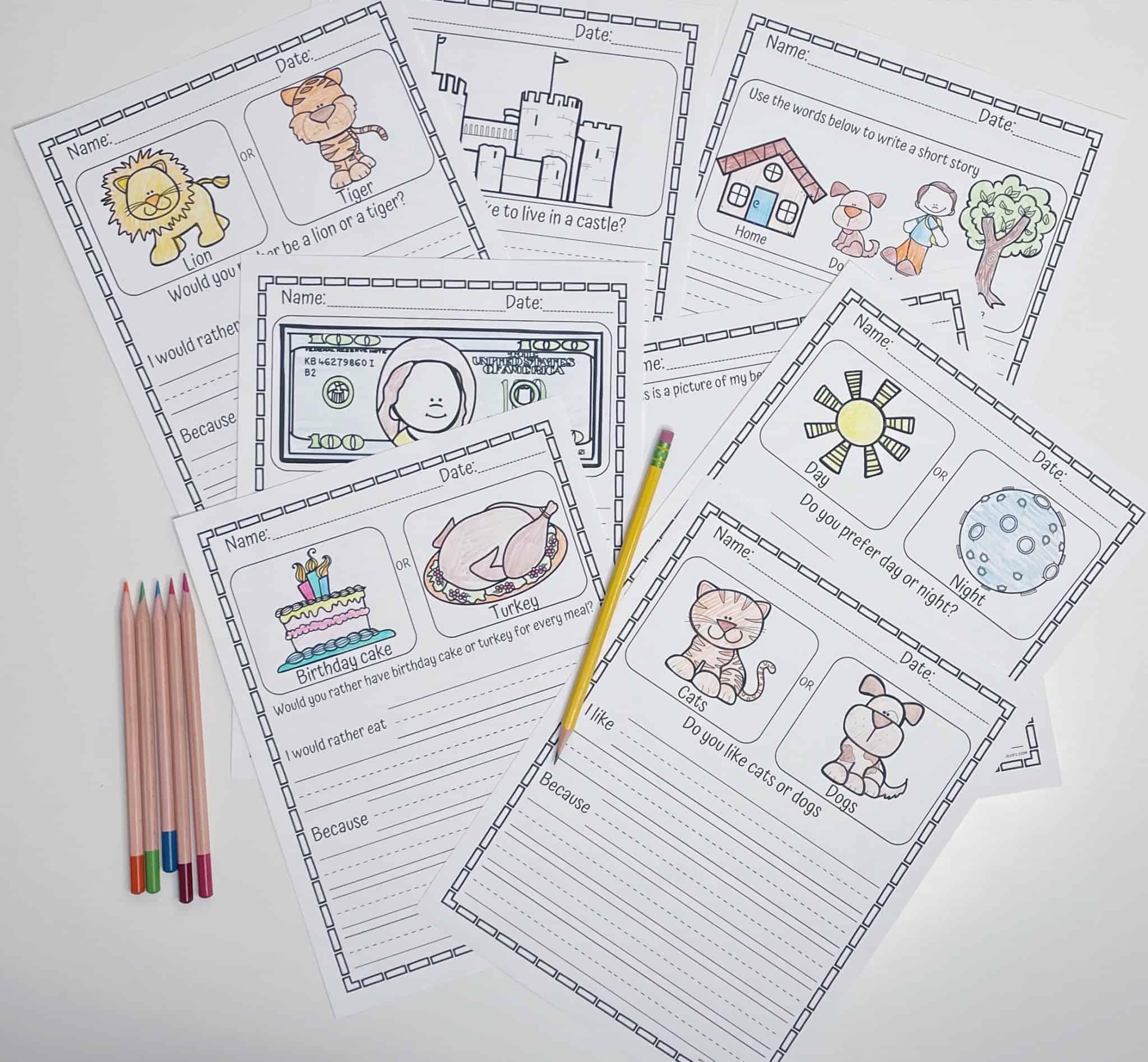 Fun & Free Printable Writing Prompts for Kids