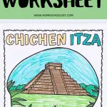 Chichen Itza Worksheet & Fun Facts for Kids