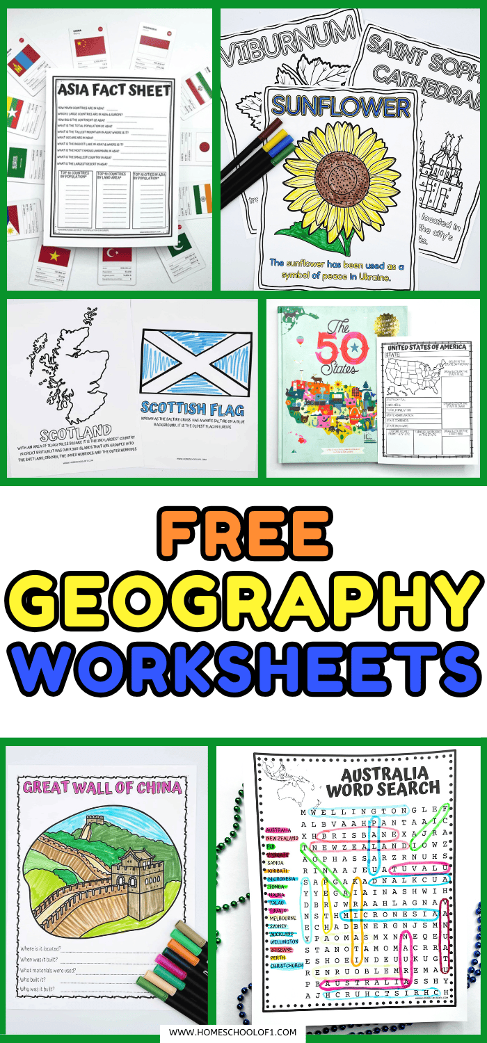 33 Free Geography Worksheets to Explore the World
