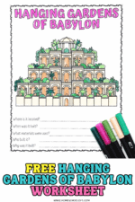 Hanging Gardens of Babylon Worksheet & Fun Facts for Kids