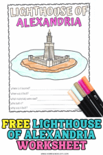 Lighthouse of Alexandria Worksheet & Fun Facts for Kids