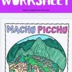 Machu Picchu Worksheet & Fun Facts for Kids