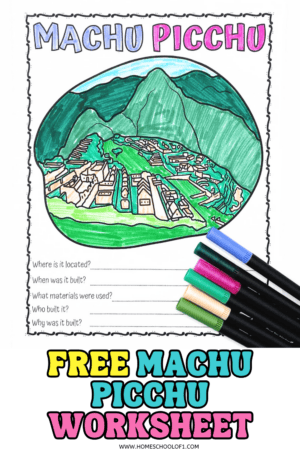 Machu Picchu Worksheet & Fun Facts for Kids