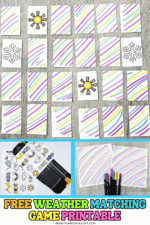 Free Weather Memory Game Printable