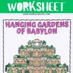 Hanging Gardens of Babylon Worksheet & Fun Facts for Kids