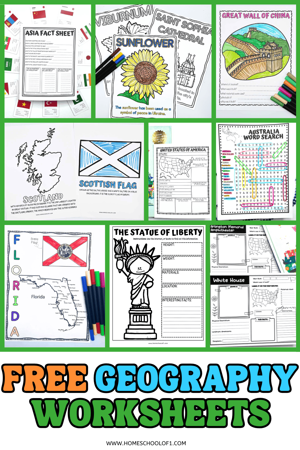 33 Free Geography Worksheets to Explore the World
