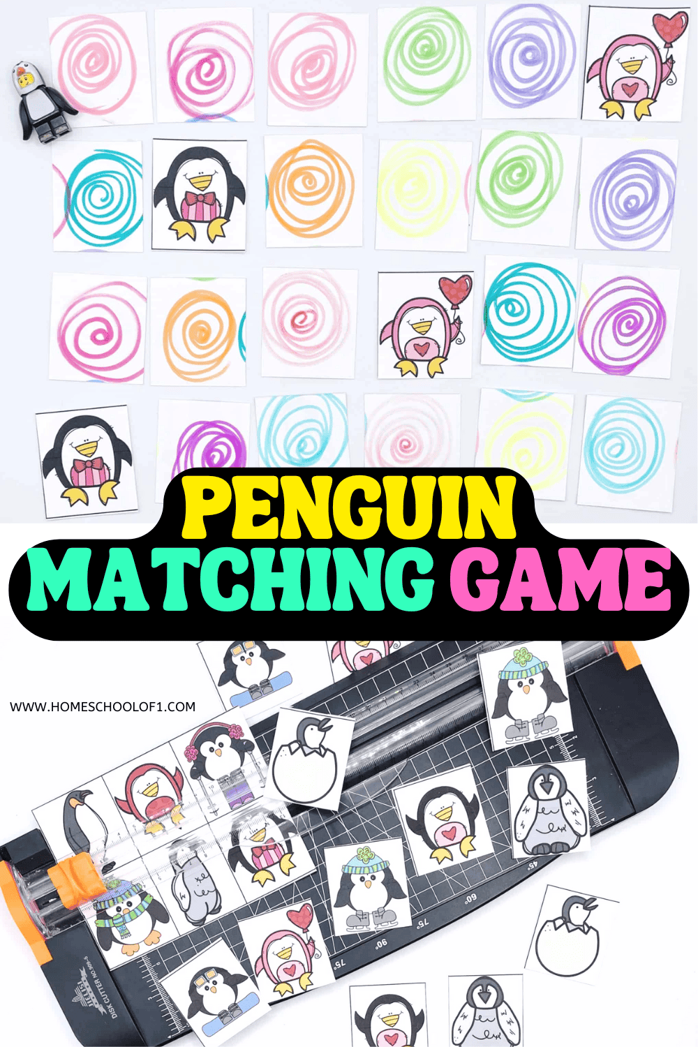 Free Penguin Memory Game Printable for Kids