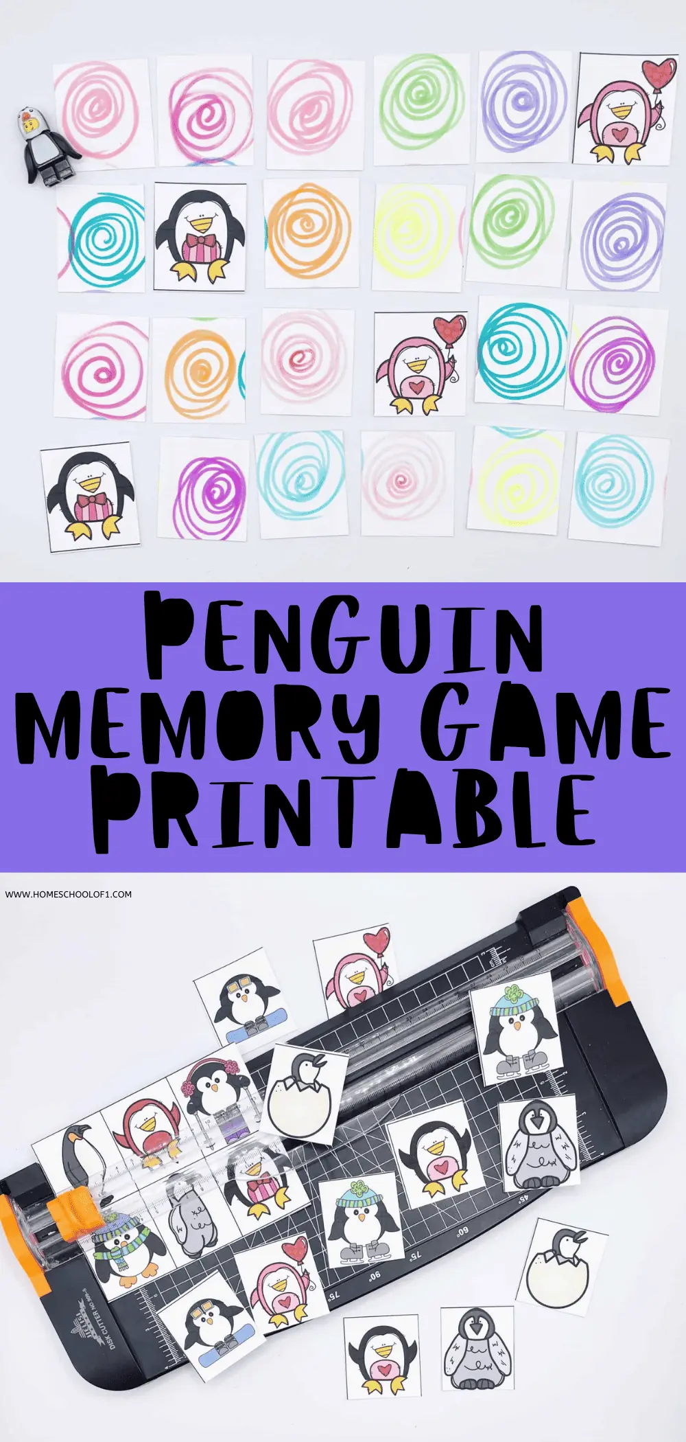 Free Penguin Memory Game Printable