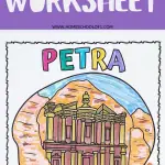 Free Petra Worksheet | One of the 7 Wonders of the World