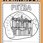 Free Petra Worksheet | One of the 7 Wonders of the World