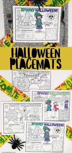 4 Free Halloween Printable Placemats for Table Fun