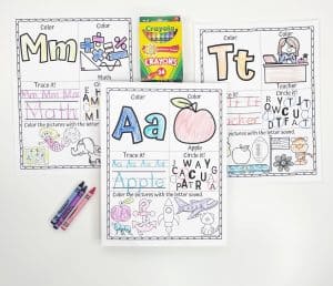 Free Back to School Alphabet Worksheets
