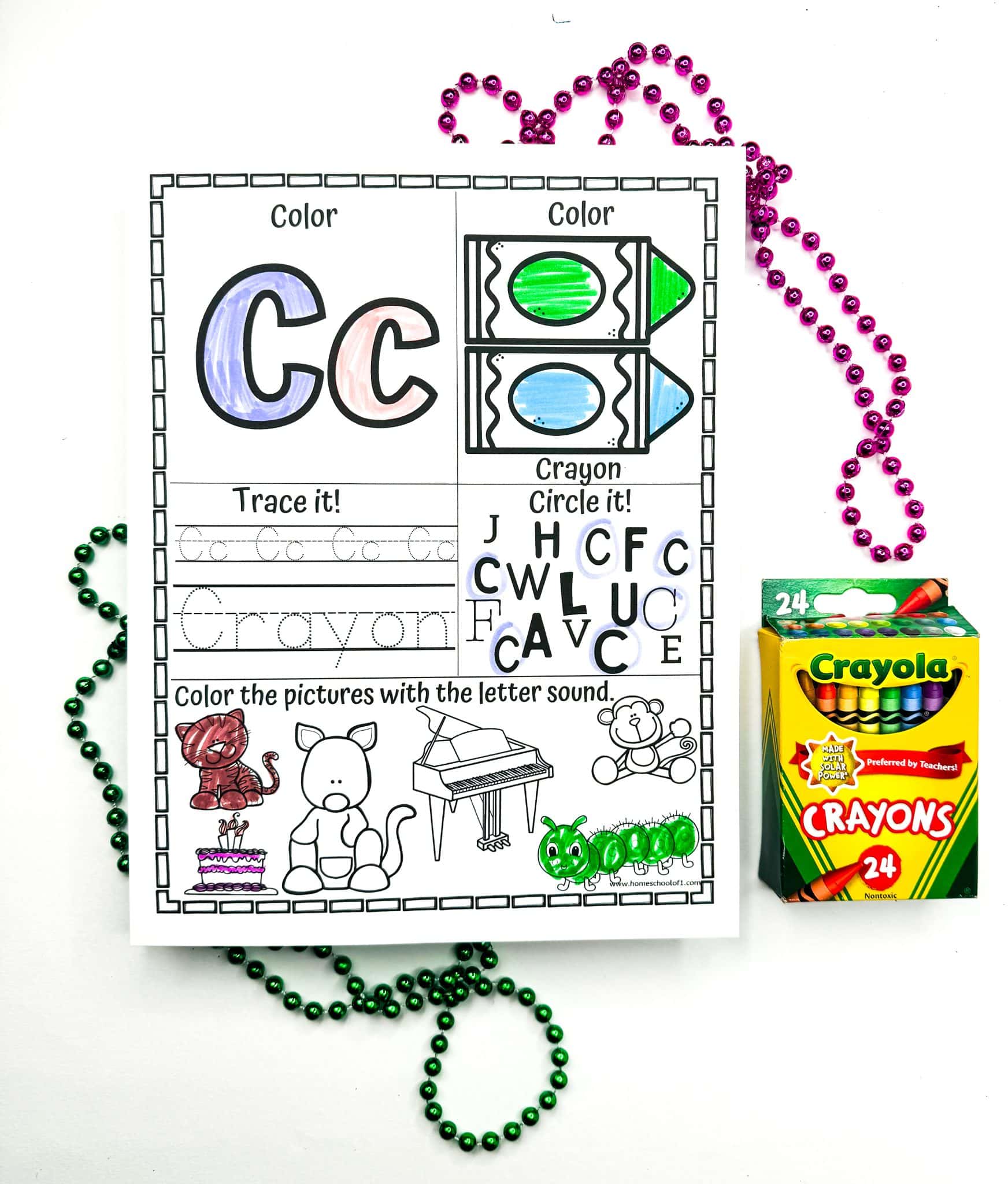 Free Back to School Alphabet Worksheets for Kindergarten (A-Z)