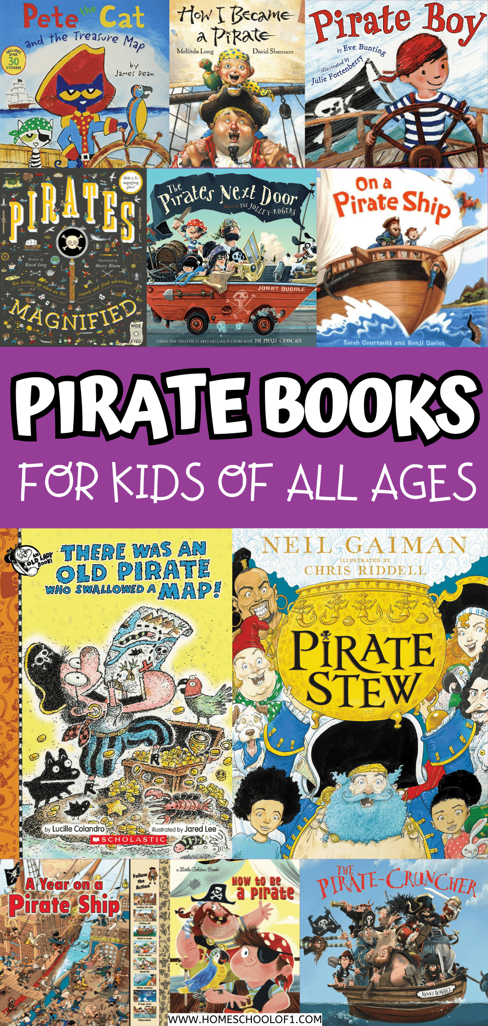 Favorite Pirate Books for Kids From Preschool to Middle School