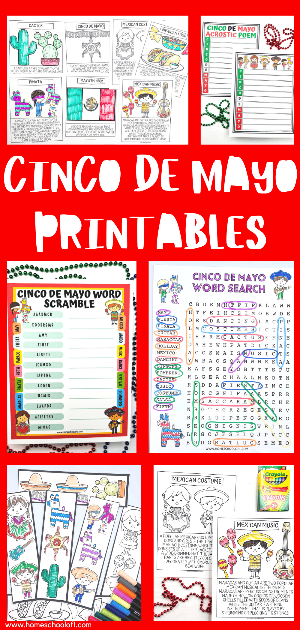 Free and Fun Cinco de Mayo Worksheets for Kids