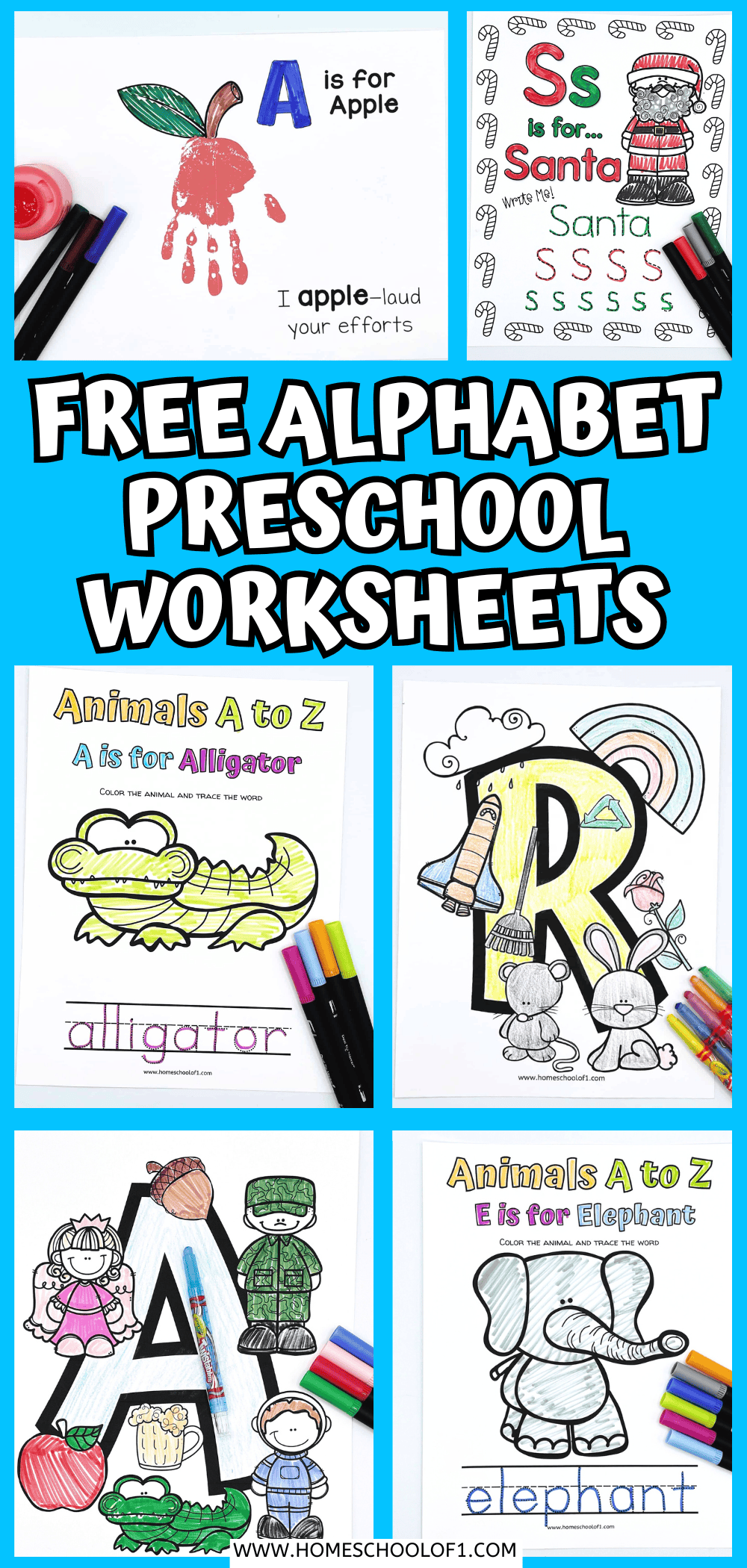 Preschool Alphabet Worksheets for Fun, Hands-On Learning