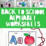 Free Back to School Alphabet Coloring Worksheets