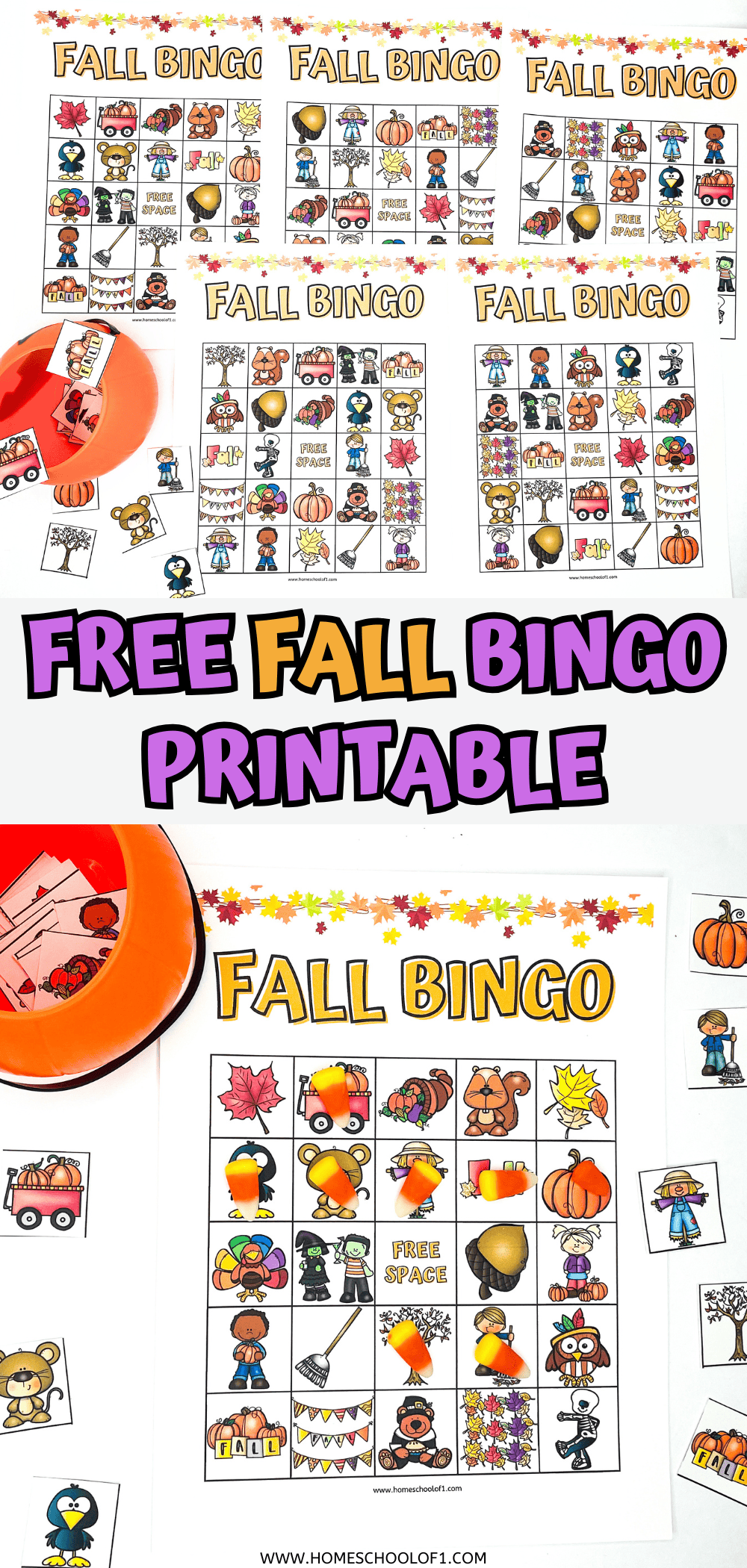 Free Fall Bingo Printable for Kids