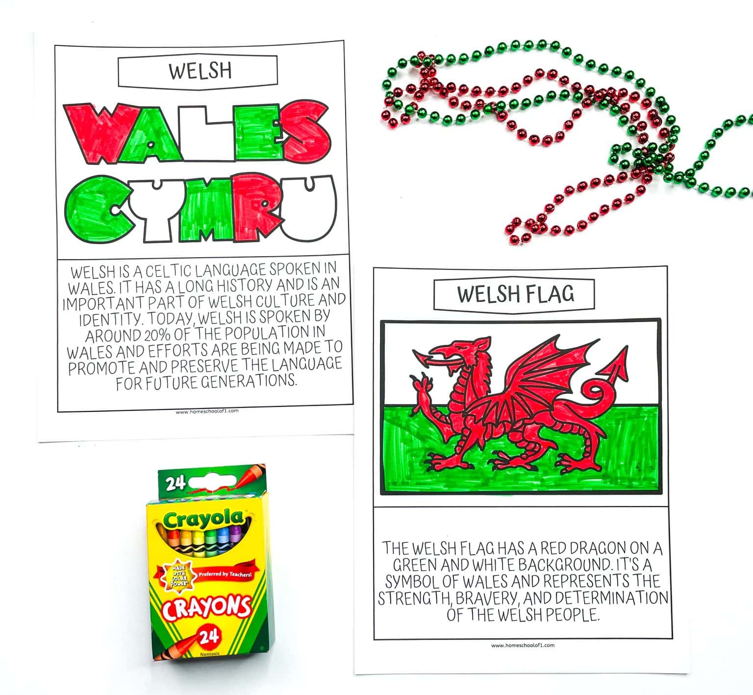 9 Free Welsh Coloring Pages