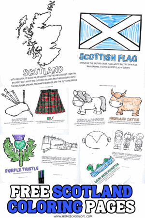 11 Free Scottish Coloring Pages for Kids