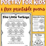 Thanksgiving Poetry for Kids (6 Free Printables)