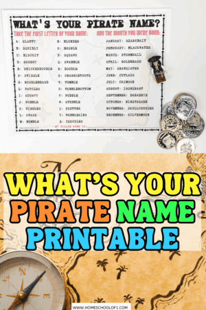 What's Your Pirate Name Free Printable
