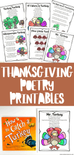 Thanksgiving Poetry for Kids (6 Free Printables)
