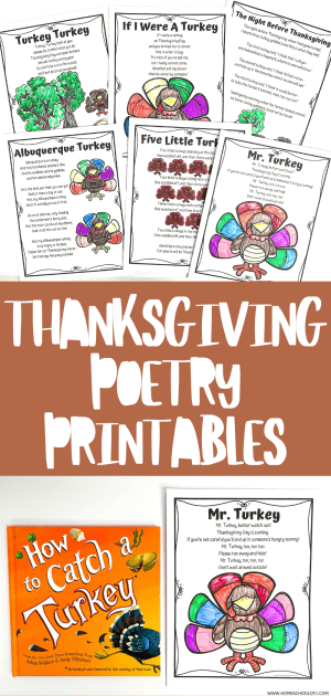 Thanksgiving Poetry for Kids (6 Free Printables)