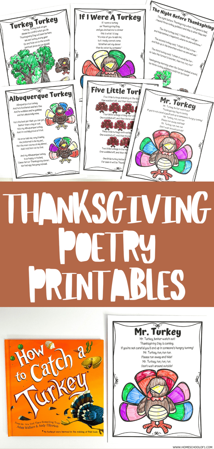 Thanksgiving Poetry for Kids (6 Free Printables)