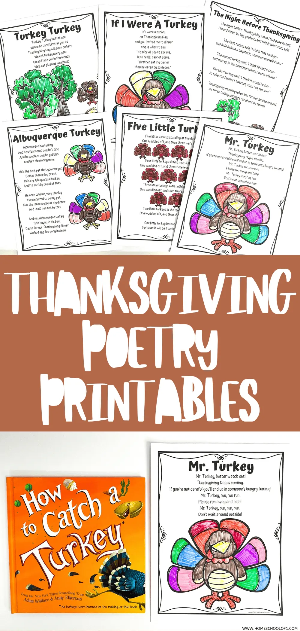 Thanksgiving Poetry for Kids (6 Free Printables)