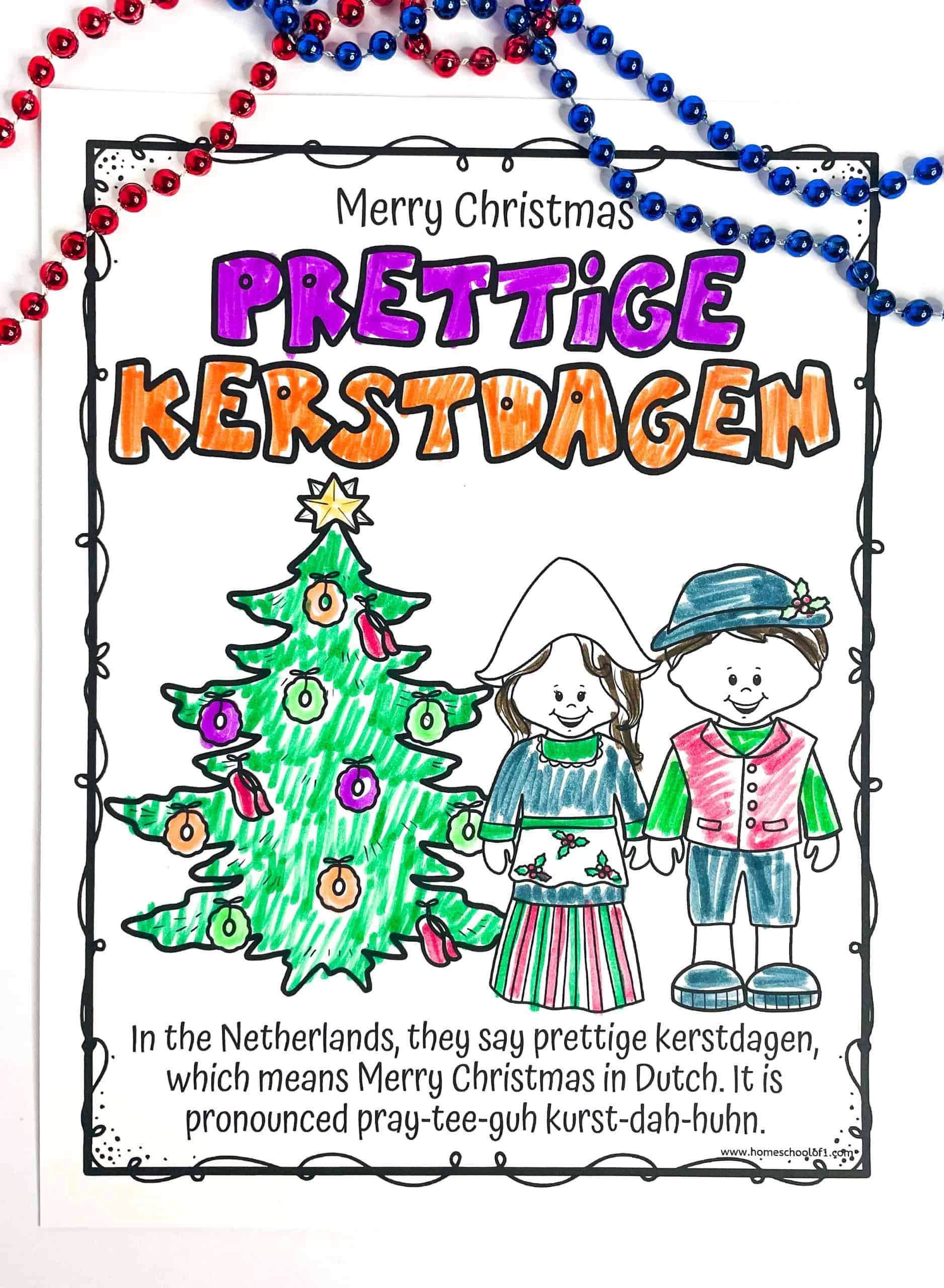 Free Christmas In The Netherlands Worksheet