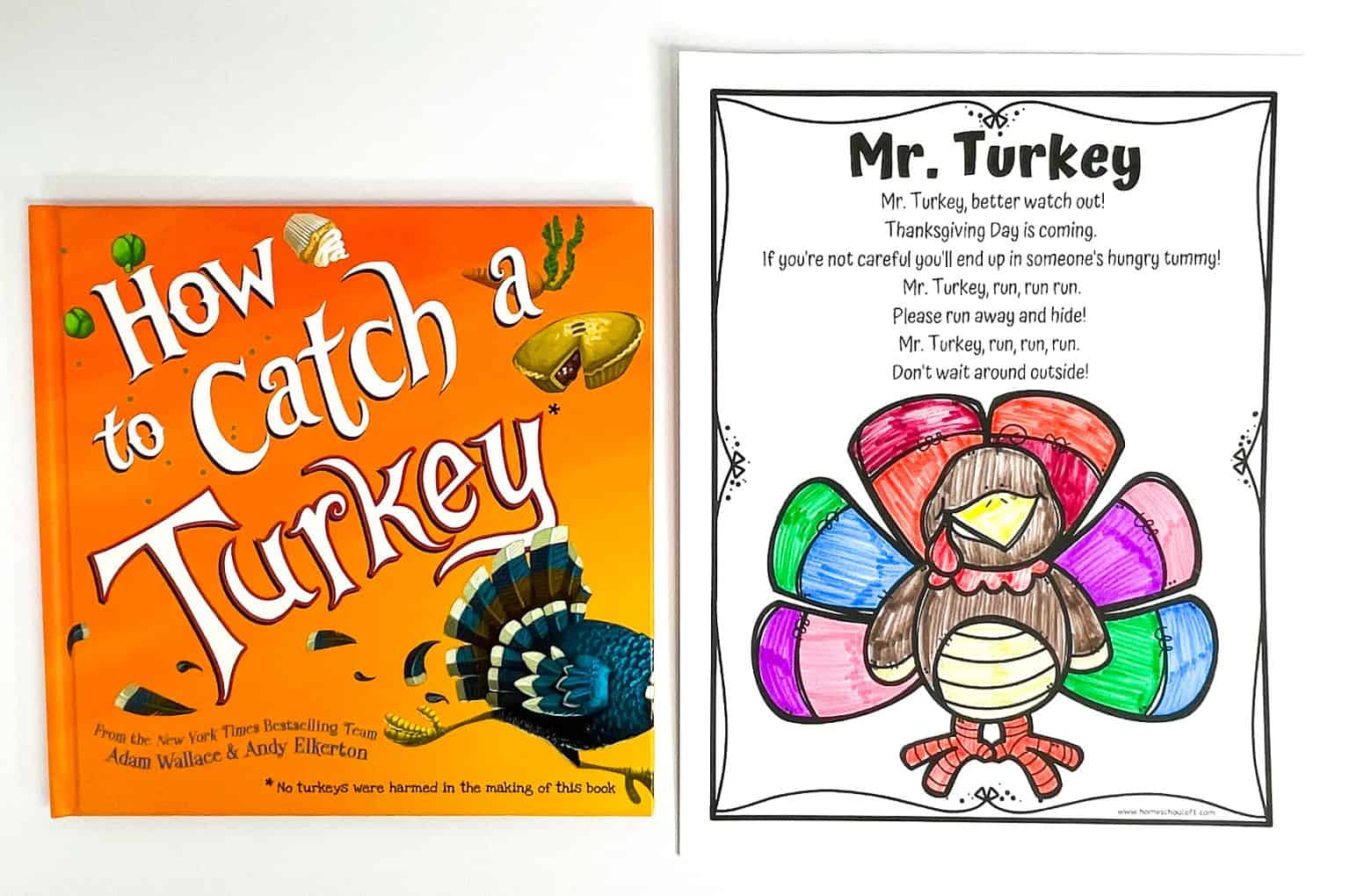 Thanksgiving Poems for Kids Printable to Read and Color
