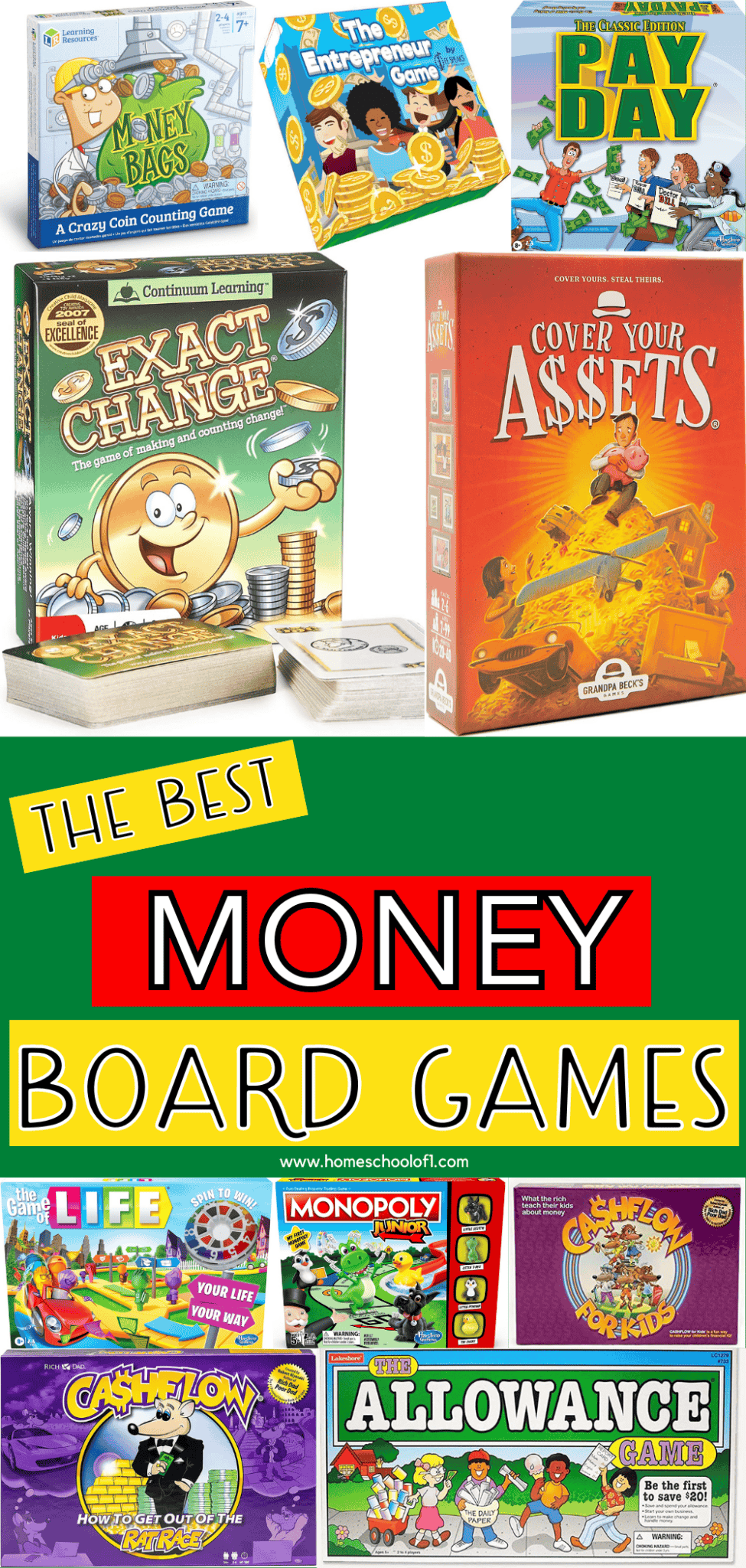 Best Money Board Games for Kids and Families