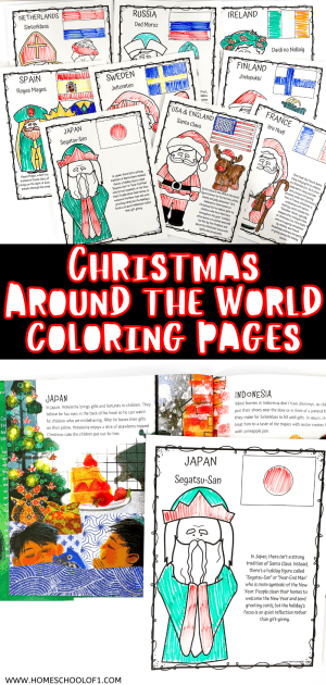 Free Christmas Around the World Coloring Pages - Homeschool of 1