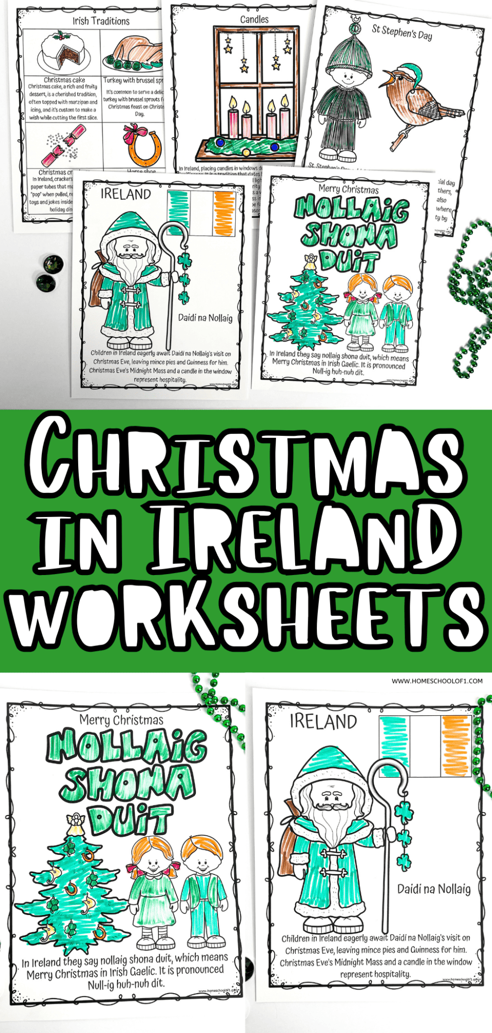 Free Christmas In Ireland Worksheets