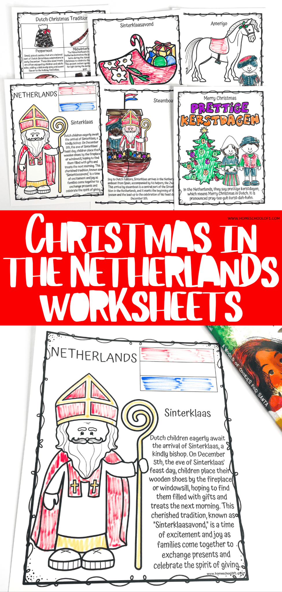 Free Christmas In The Netherlands Worksheets