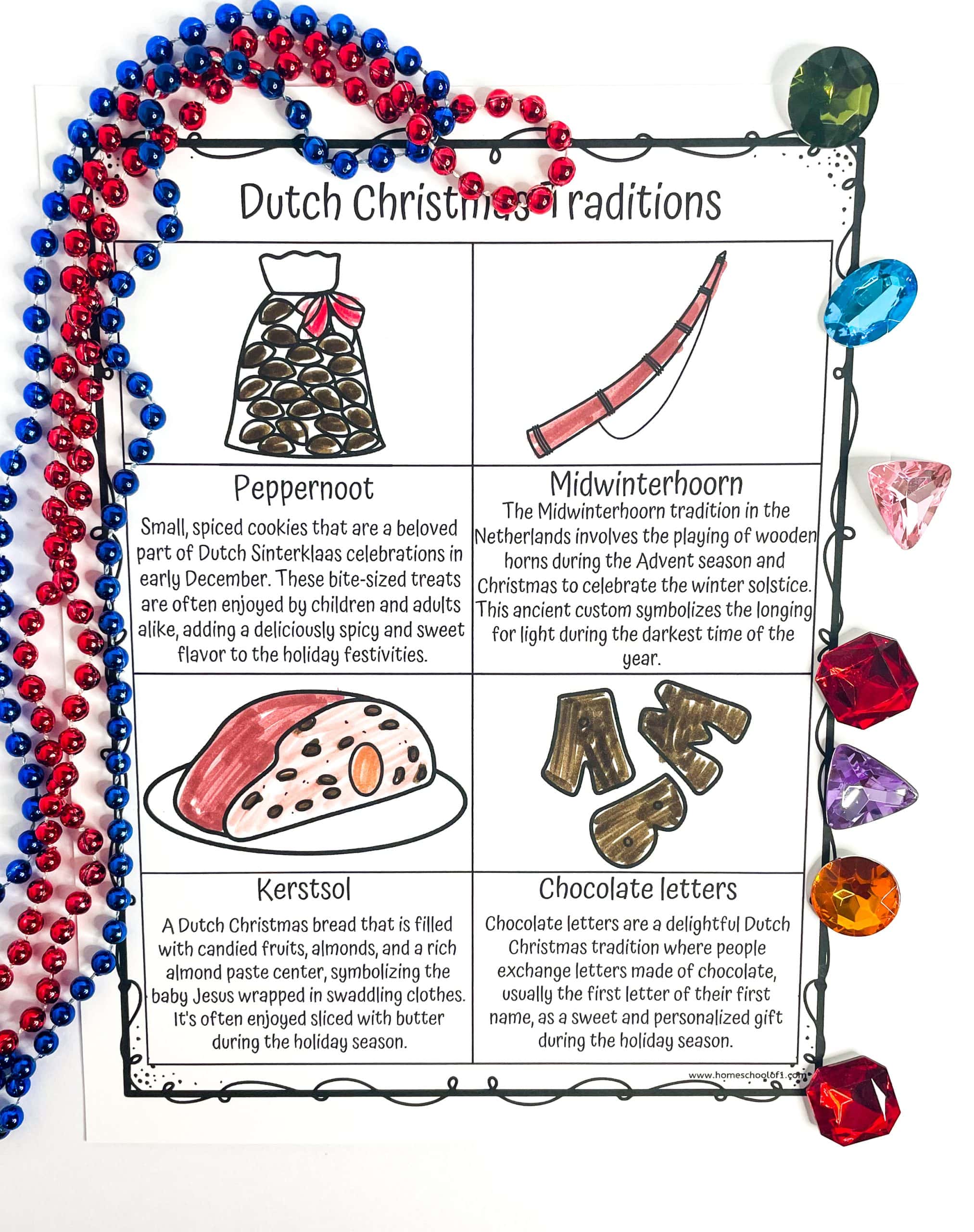 Free Christmas In The Netherlands Worksheet