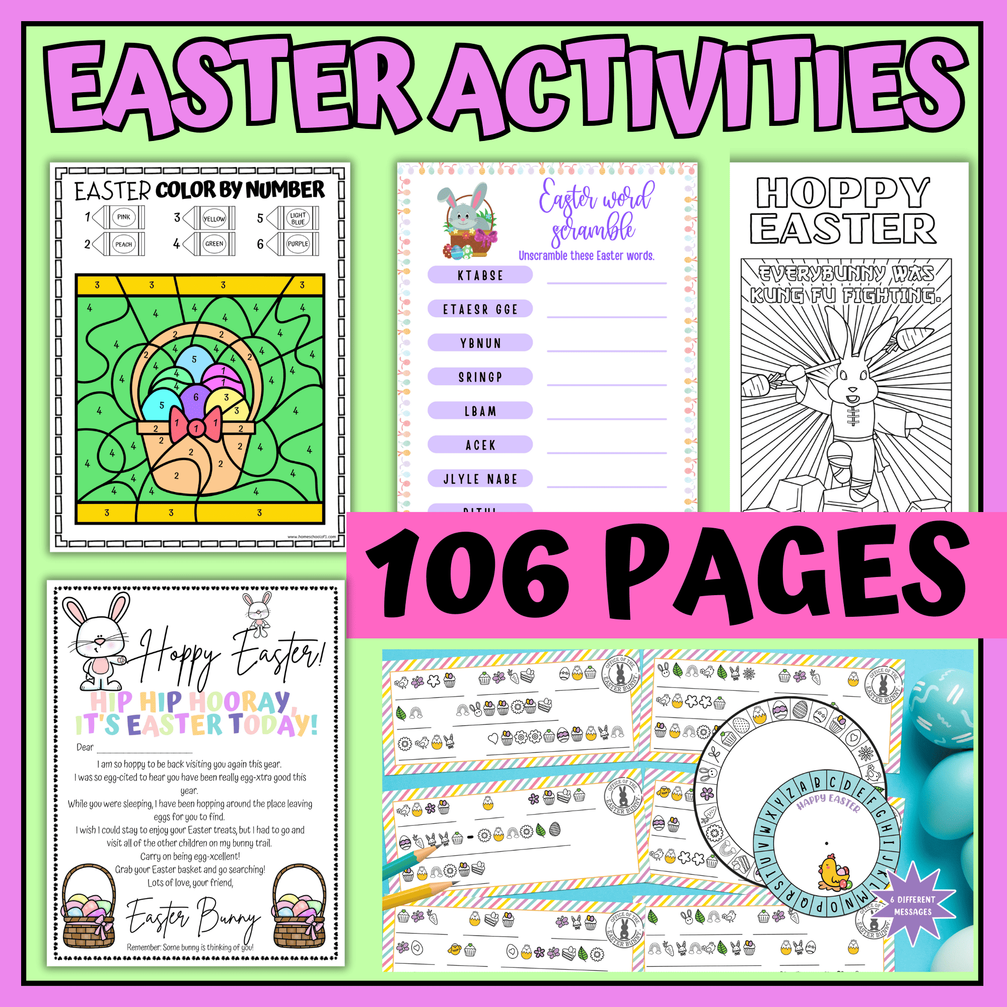 Free Easter Acrostic Poem Templates for Kids