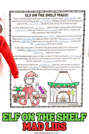 Elf on the Shelf Mad Libs (Free Printable)