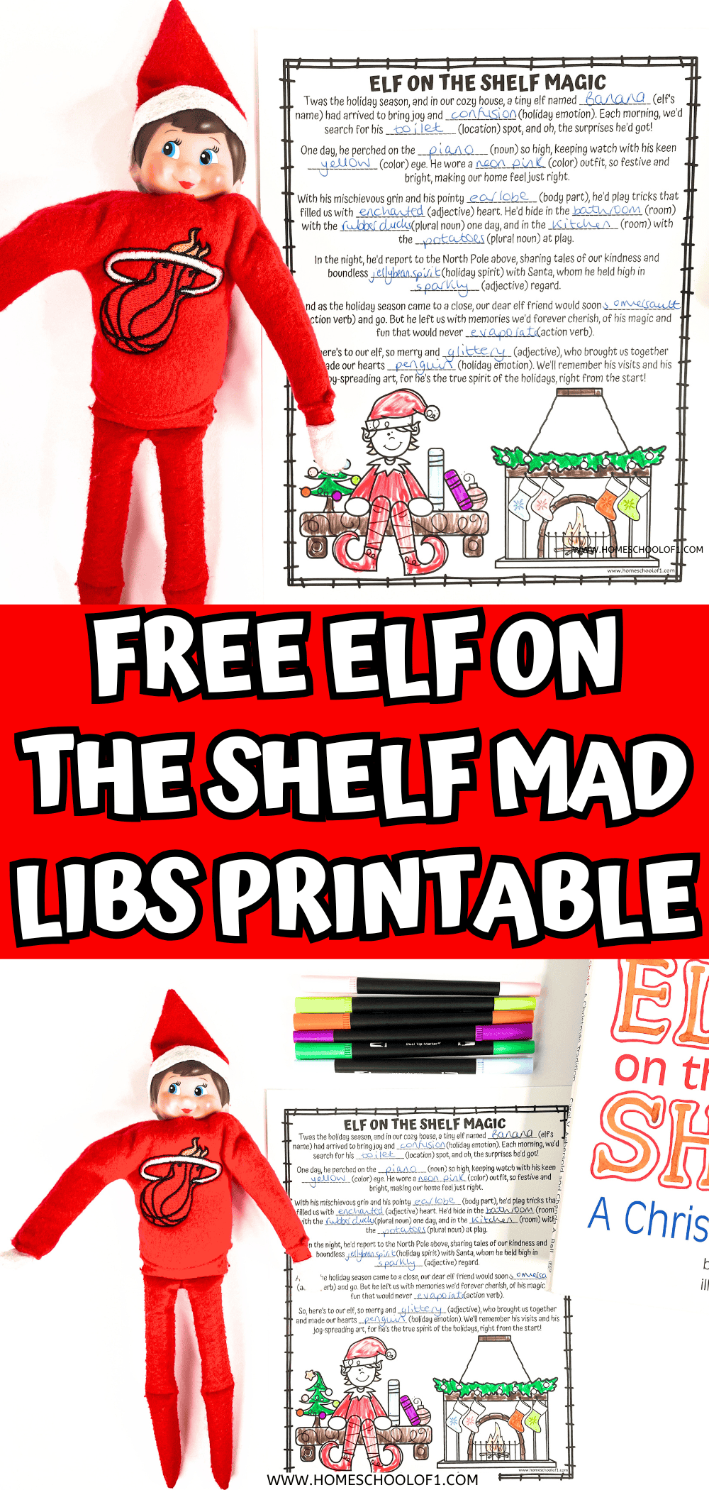 Elf on the Shelf Mad Libs (Free Printable)