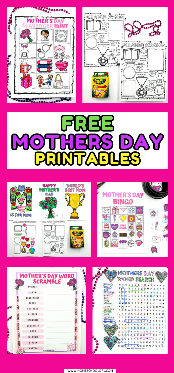 Free and Fun Mother’s Day Printables for Kids