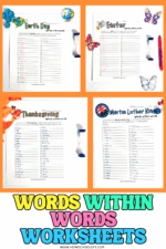 Words Within Words Worksheets (14 Free Printables)