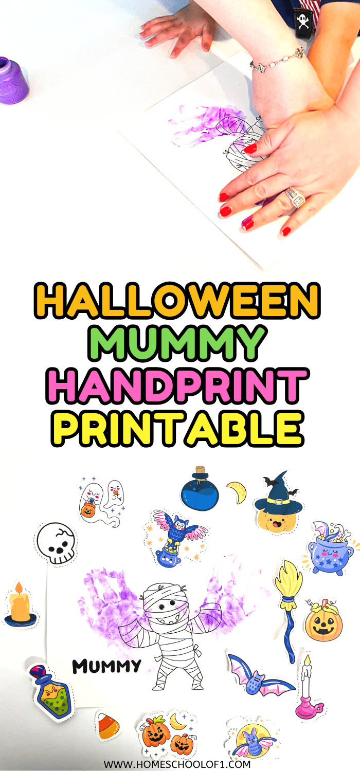 Free Mummy Handprint Craft for Kids (With Printable Template)