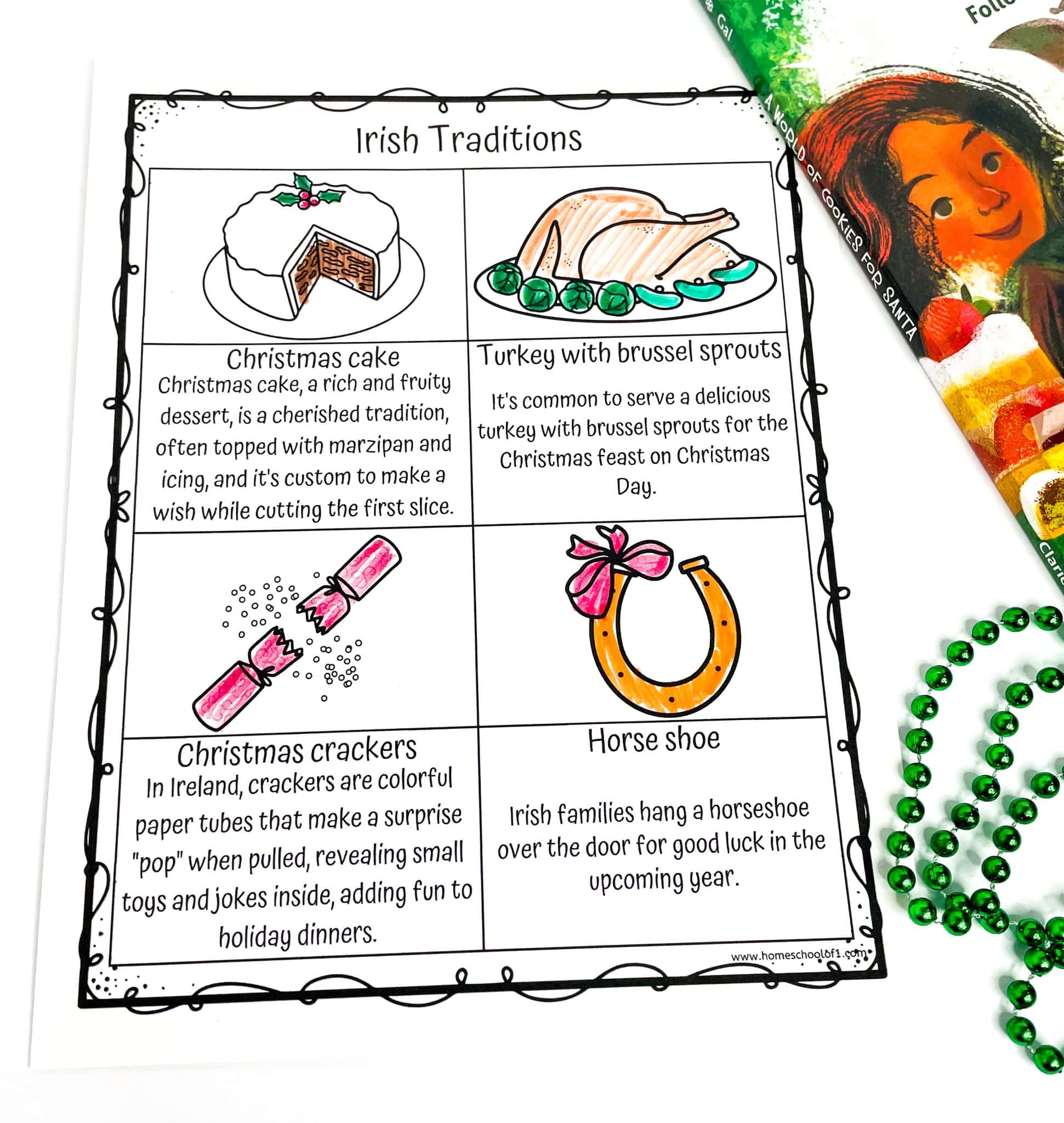 Free Christmas In Ireland Worksheets