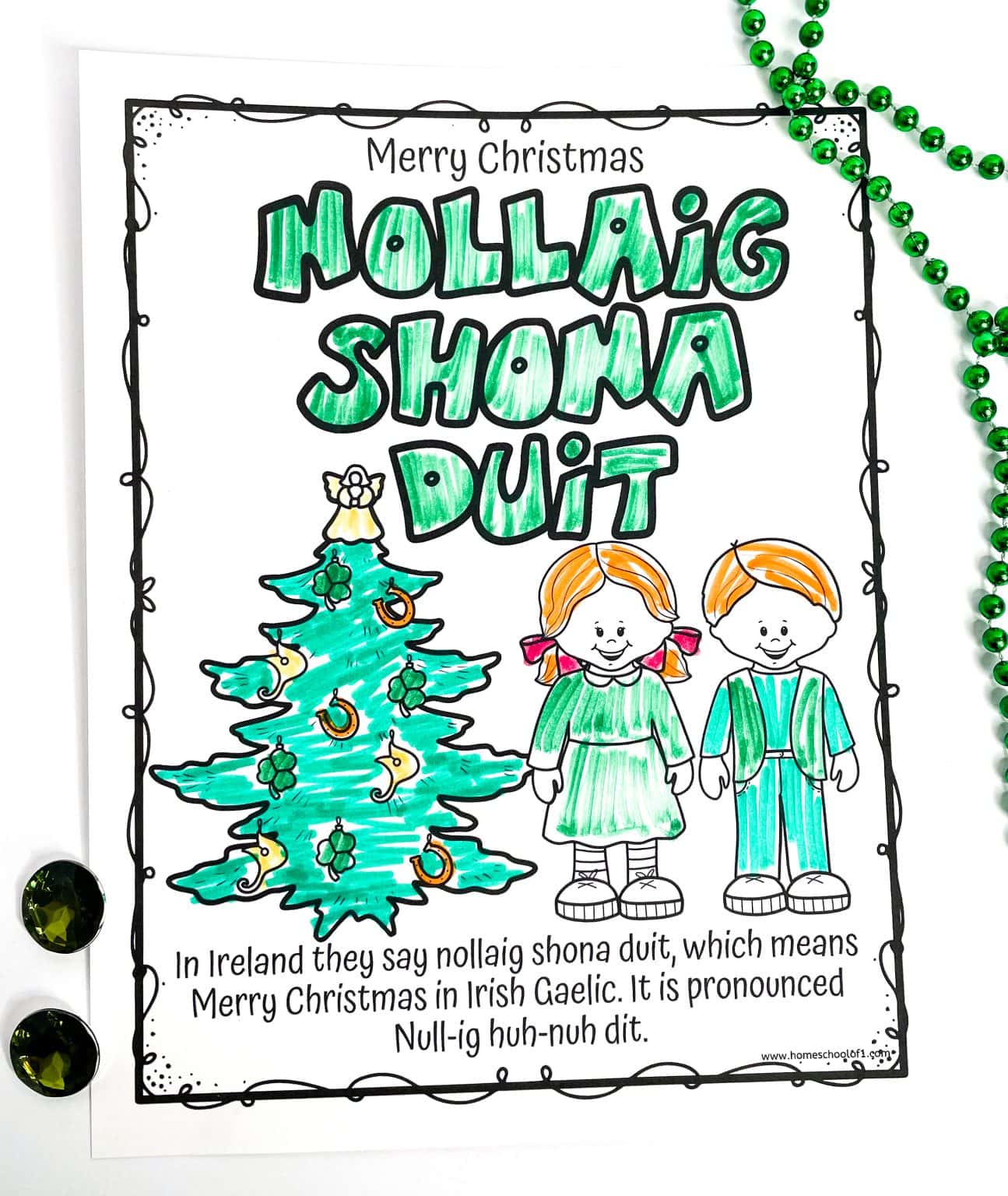 Free Christmas In Ireland Worksheets