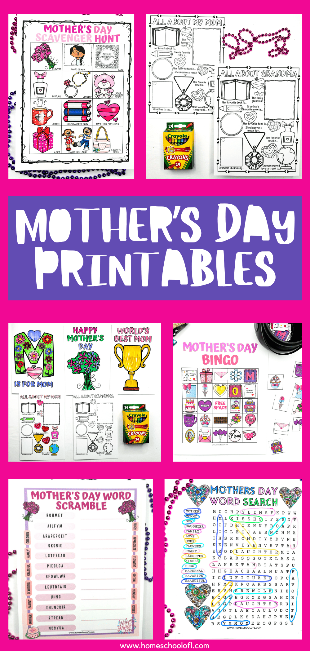 Free and Fun Mother’s Day Printables for Kids