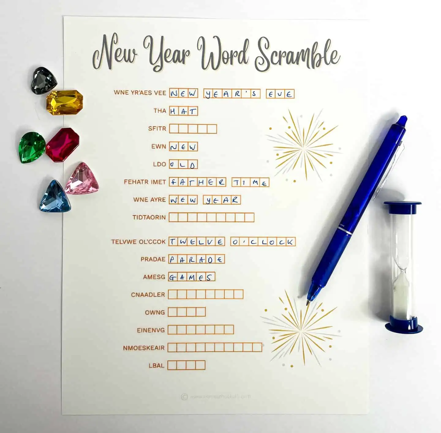 4 New Years Word Scramble With Answers Free Printables 4-new-years-word-scramble-with-answers-free-printables